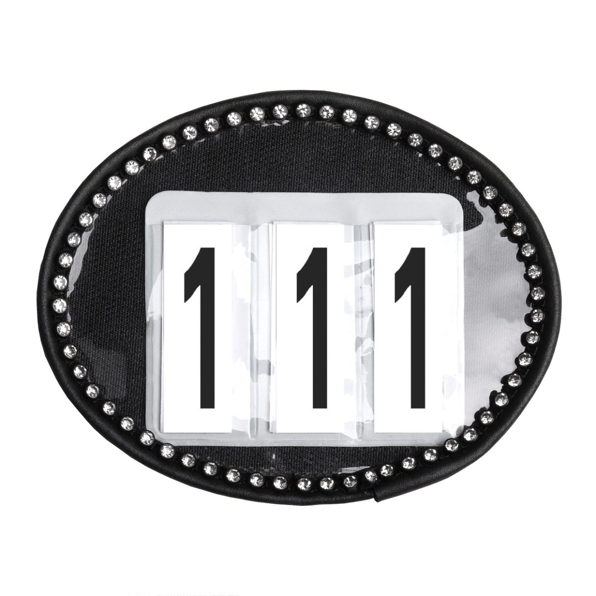 SD Crystal numbers holder in black. O-108