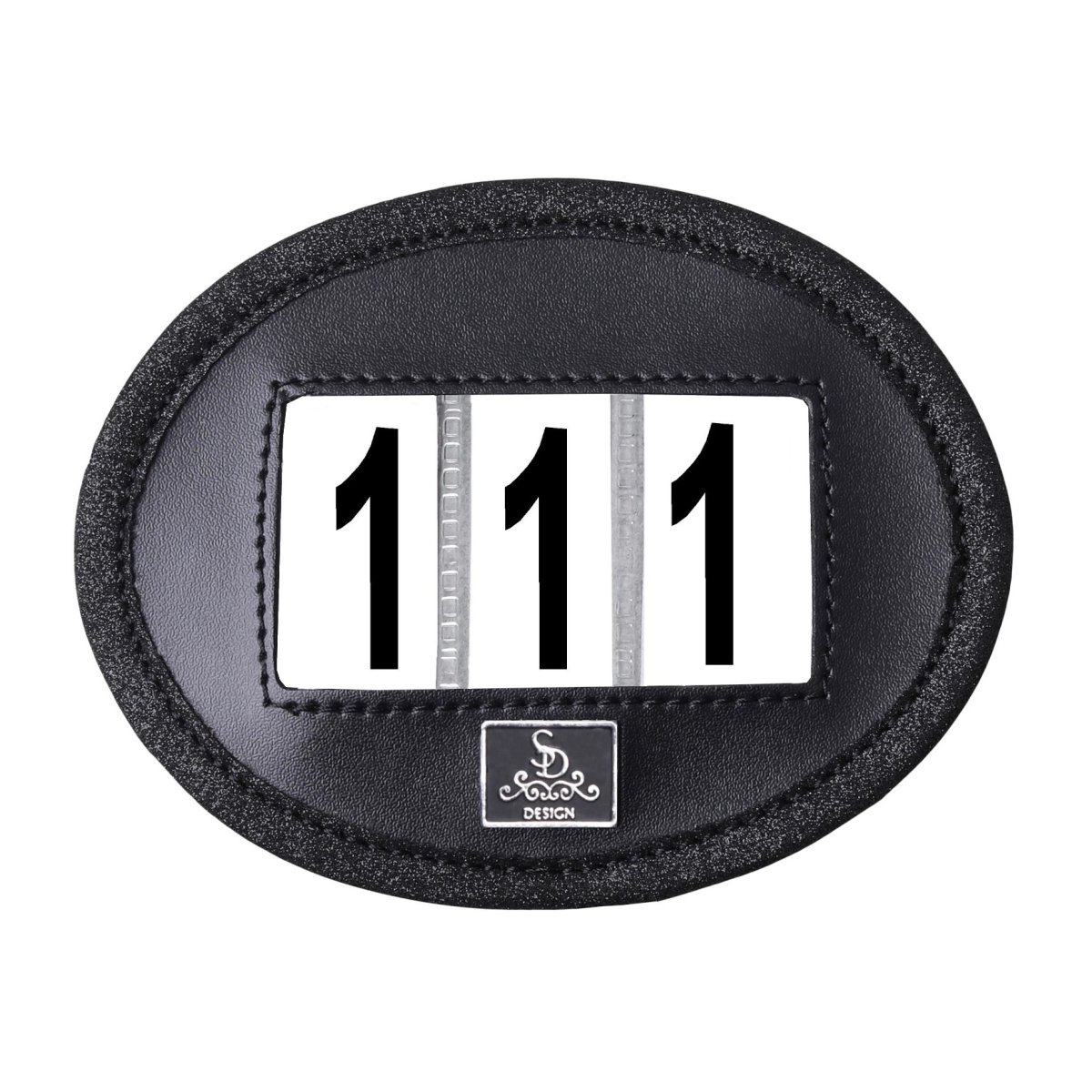 SD® Numbers holder. Vegan leather. Black